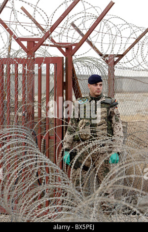 Entrance to the Camp Marmal, Mazar-e Sharif, Afghanistan Stock Photo ...