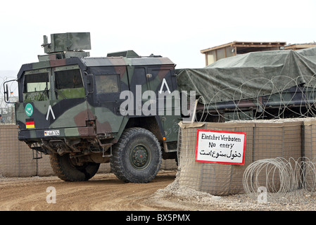 Entrance to the Camp Marmal, Mazar-e Sharif, Afghanistan Stock Photo ...