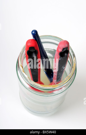 Paint Brush Soaking In Turps Stock Photo - Alamy