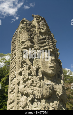 Stela B dating from AD 731, The Great Plaza, Copan Ruins, UNESCO World ...