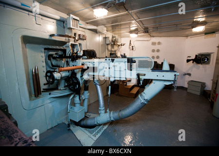 anti-tank gun vz. 36 gauge 47 mm, gunnery room, interior, Fort MO-S 19 ...