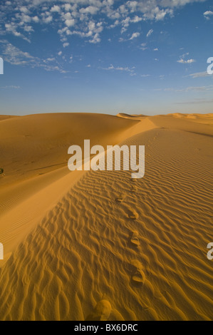Sand dunes at sunset, near Chinguetti, Mauritania, Africa Stock Photo ...