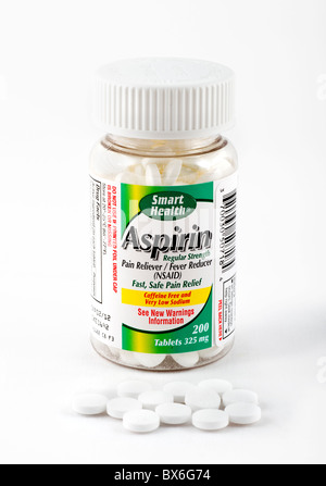 Bottle of aspirin Stock Photo - Alamy