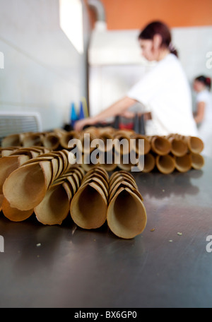 Stramberk Ears, bakery, Stramberk, production Stock Photo - Alamy