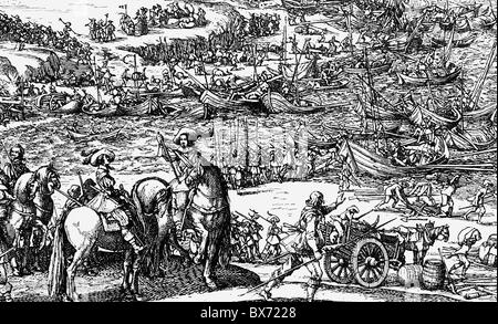 geography / travel, France, people, huguenots, persecution, female ...