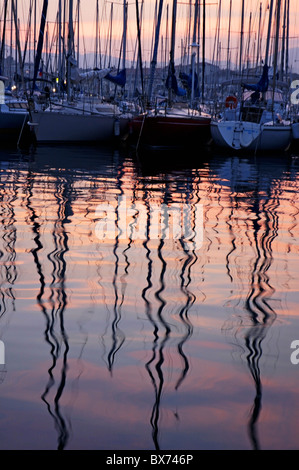 Sunset reflections over the water Stock Photo - Alamy