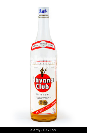 Havana Club, a cuban rum, bottles with different degrees of maturity ...