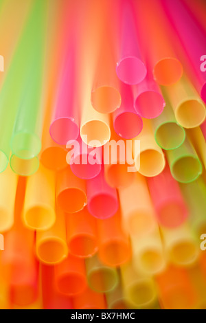 Many colorful drinking straws Stock Photo - Alamy