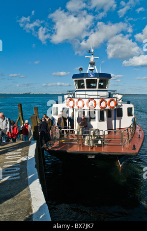 dh Herm Island HERM GUERNSEY Passengers boarding Herm Trident Ferry ...