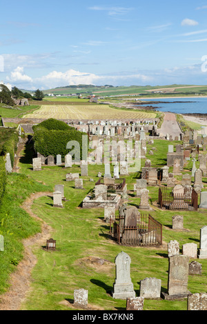 The ruins of Saint Columba's Chapel in the cemetery at Keil, Dunaverty ...