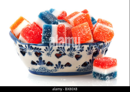 Traditional Dutch candy in colors of the flag Stock Photo - Alamy