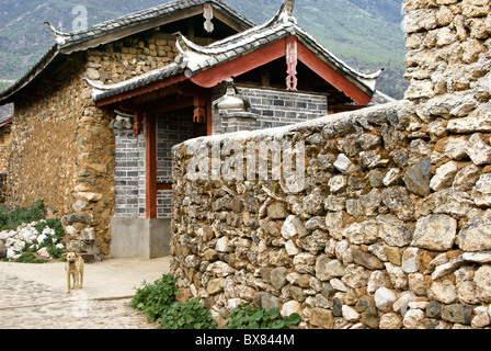Yuhu, Yunnan, China Home to the Naxi people with buildings made of ...
