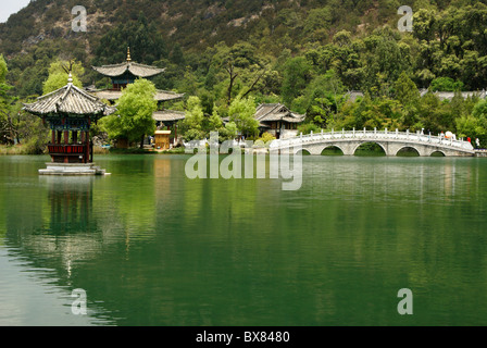 Black dragon Pool Park of Lijiang,Yunnan Province,China Stock Photo - Alamy