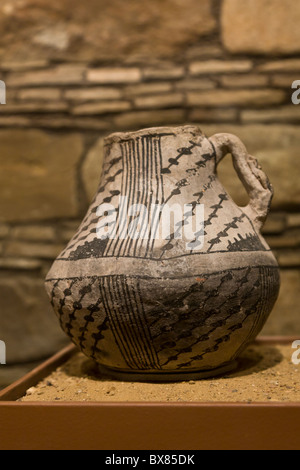 Chacoan ceramic pitcher at the Chaco Culture National Historical Park ...