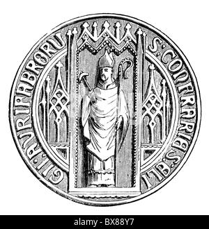 handcraft, guilds, guild sign of the Paris bakers, 16th century, coat ...