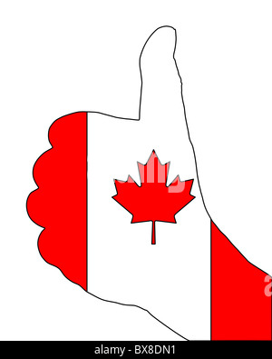 Canadian finger signal Stock Photo - Alamy
