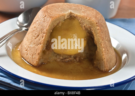 Sussex pond pudding Traditional food UK Stock Photo - Alamy