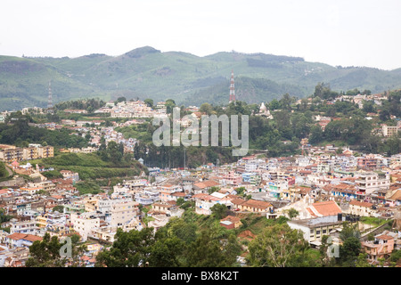View of the hill station of Coonoor, Tamil Nadu, India Stock Photo - Alamy