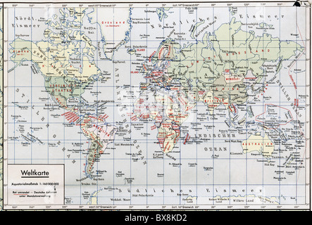 South America. Second World War 1942 old vintage map plan chart Stock ...