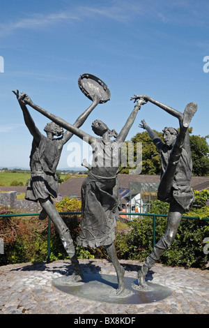 Statue on display outside the Bru Boru ("Palace of Brian Boru ...