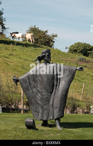 Statue on display outside the Bru Boru ("Palace of Brian Boru ...