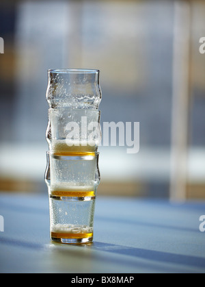 Stack of Pint Glasses Stock Photo - Alamy