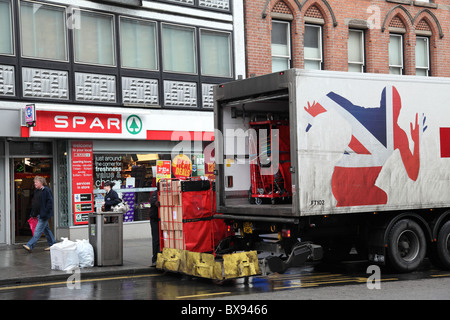 A Spar delivery truck Stock Photo - Alamy
