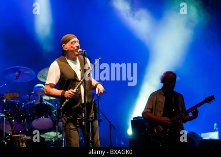 Ian Anderson and Martin Barre of the band Jethro Tull in performance at ...