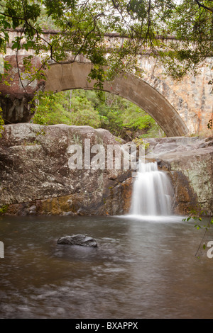Stone bridge over Little Crystal Creek, Paluma Mountain National Park ...