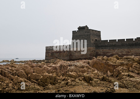 The great wall of China meets the ocean Stock Photo - Alamy
