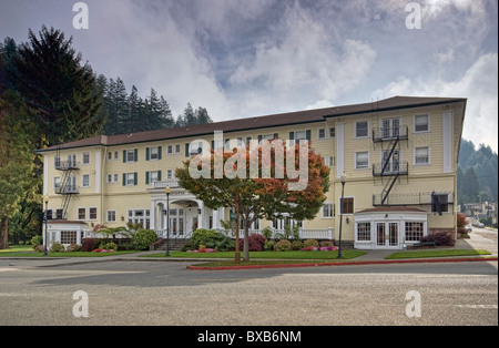 Scotia Inn at company town of Scotia on Redwood Coast, California, USA ...