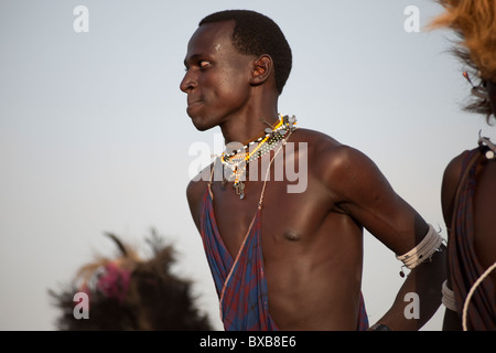 Kenyan man in tribal attire Stock Photo - Alamy
