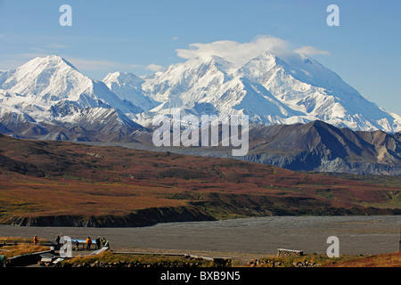Mt McKinley also known as Denali, from the Eielson Visitor Center ...