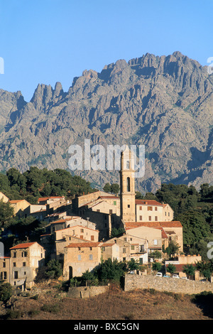 Mountain village of Soveria, Haute-Corse, Corsica, France Stock Photo ...