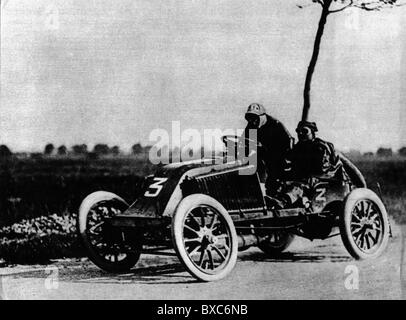 sport, car racing, Rallye Paris - Berlin 1901, start of the German ...