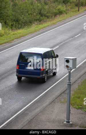 Overhead radar speed safety camera for supervision of the highways to ...