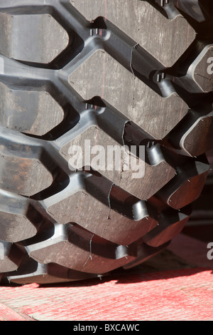 Surface of a brand new front loader tire Stock Photo - Alamy