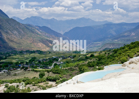 Baishuitai travertine terraces, Shangri-la, Yunnan, China Stock Photo ...