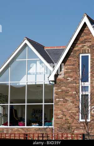 Exterior view of 'glass house'. Springfield Park, London, United ...