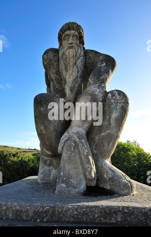 Ireland Galway County Galway Connemara statue of Oscar Wilde and Eduard ...
