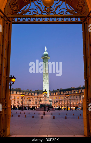 The Vendome column. The Vendome column, 1st arrondissement, Paris. La ...
