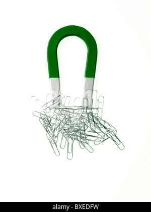 Paperclips with Magnet Stock Photo - Alamy