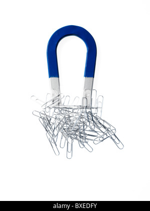 Paperclips with Magnet Stock Photo - Alamy