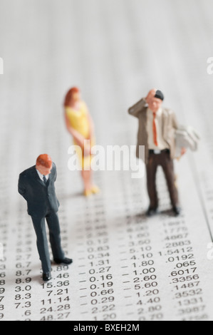 Group of business workers on chart board presentation at the office ...