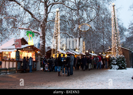Winter Wonderland Christmas fair Hyde Park London England UK Europe ...