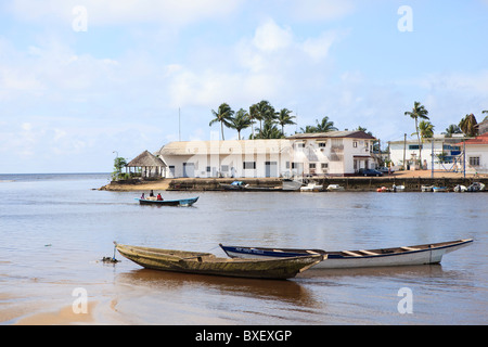 Harbour boats Kribi Cameroon Africa Stock Photo - Alamy