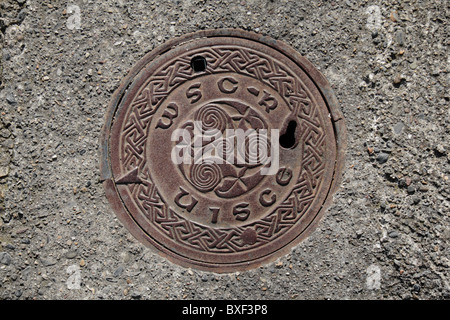 irish drain cover Stock Photo - Alamy