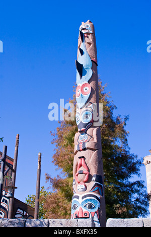 Florida Totem Pole sculpture indian statue native american Stock Photo ...