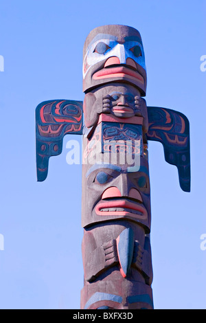 Florida Totem Pole sculpture indian statue native american Stock Photo ...