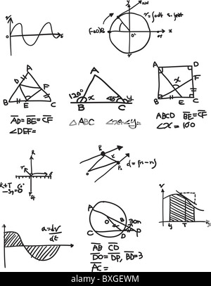 Illustration Mathematics Icon Stock Photo - Alamy